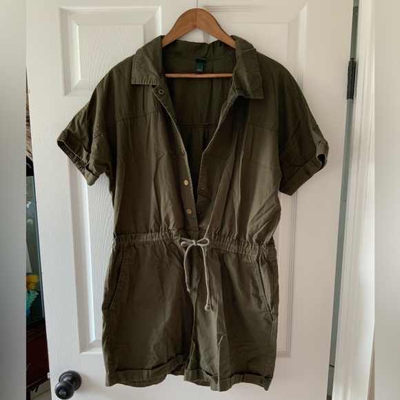 wild fable | Pants & Jumpsuits | Wild Fable Army Green Romper | Poshmark